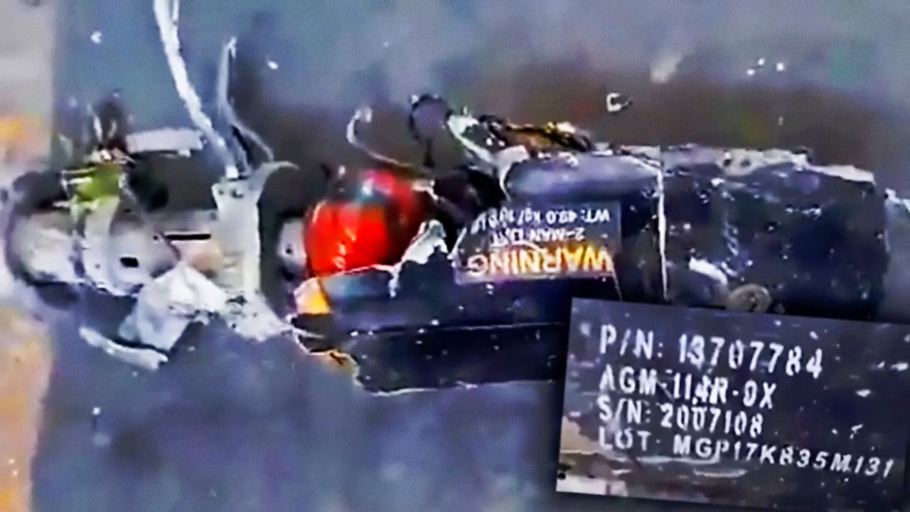 Evidence of a Hellfire Missile with Pop-out Swords