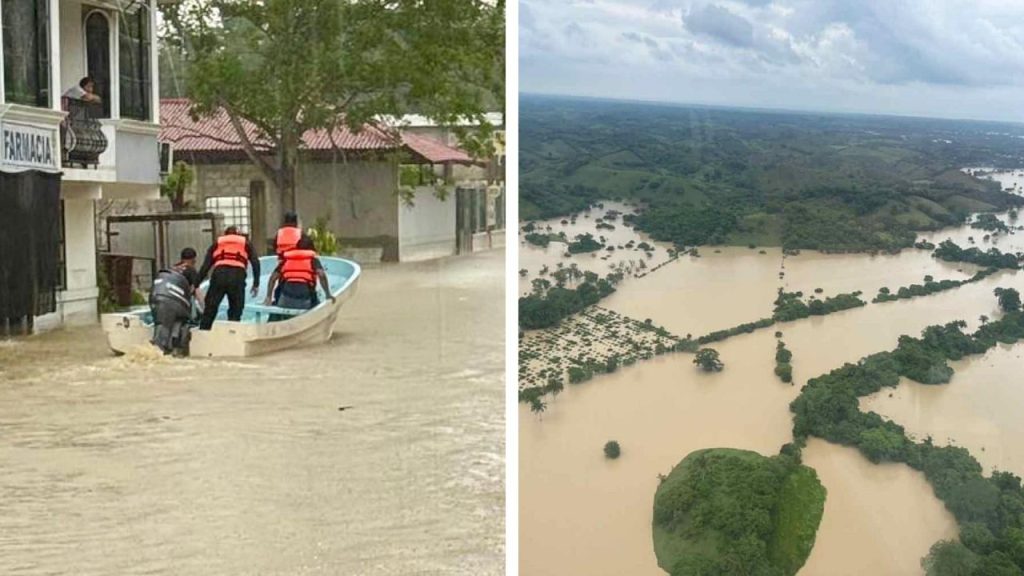 Inundaciones en Poza Rica, Veracruz: el río Cazones subió de 3 a 8.50 ...