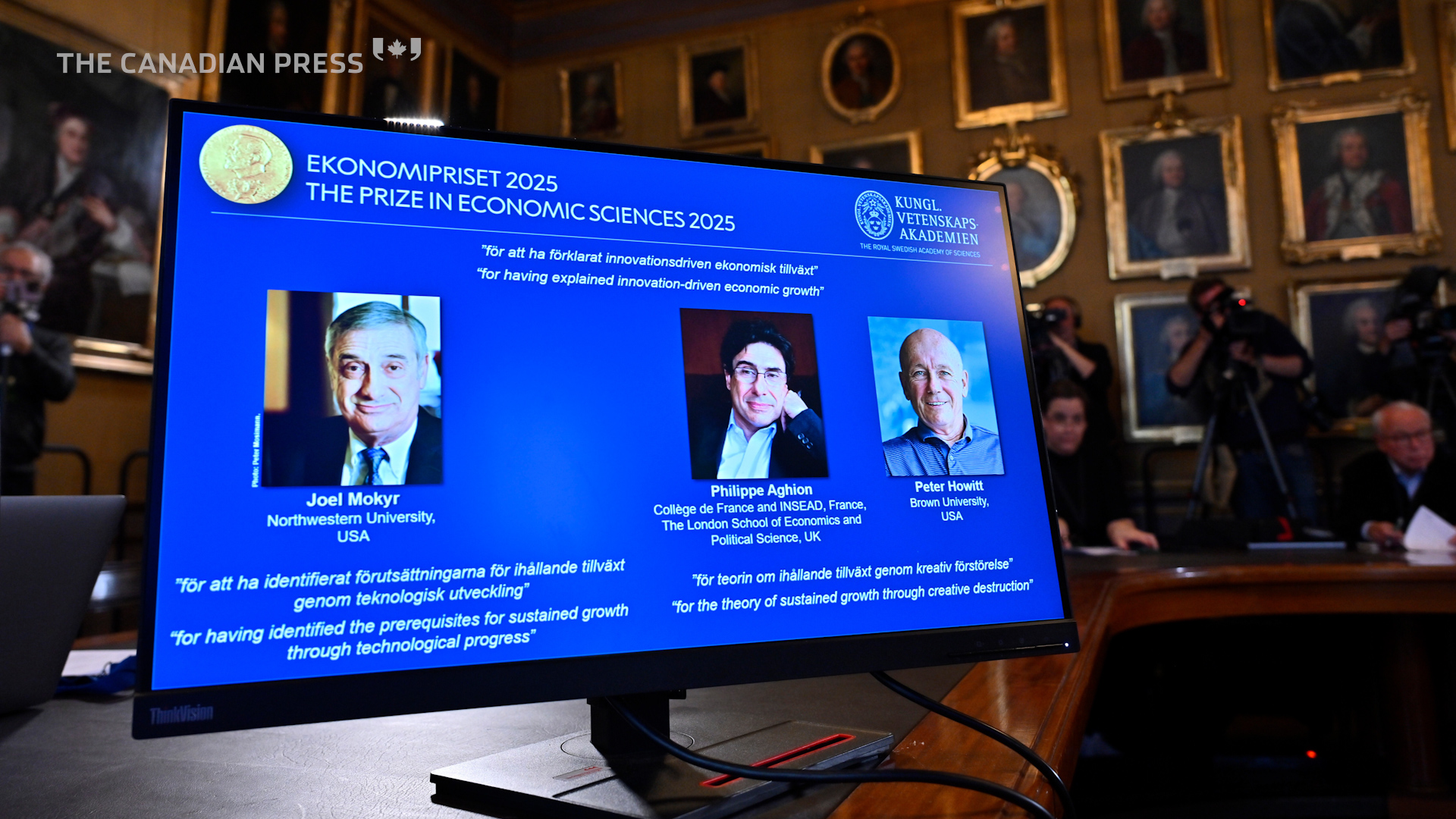 'Dream of a lifetime': Canadian economist Howitt among Nobel winners in ...