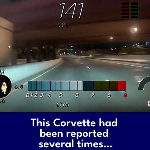 C8 Corvette Driver Records Self at 140 MPH, Winds Up Lassoed by Police ...