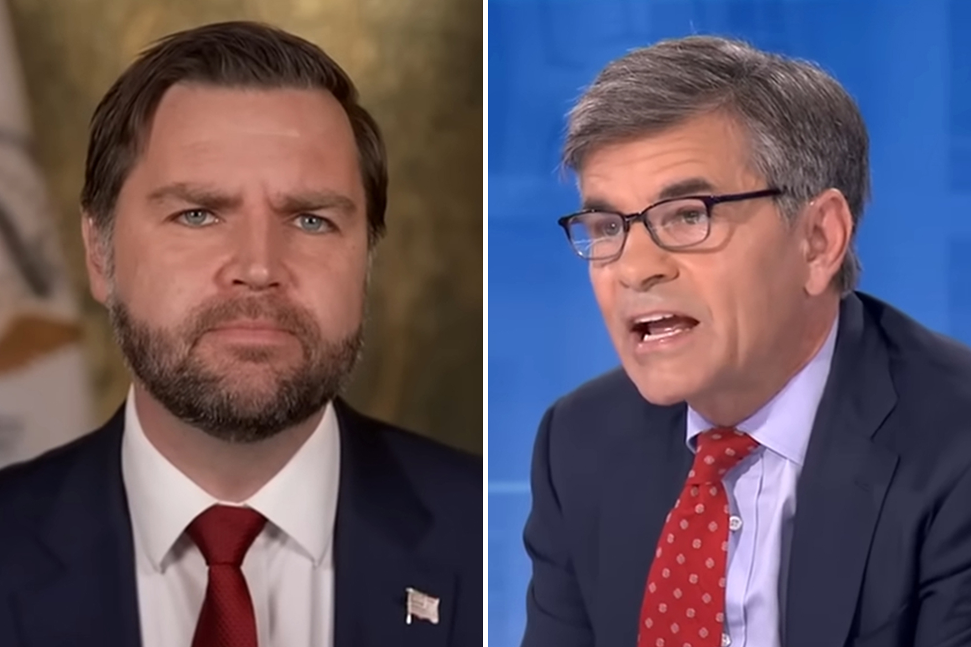 ABC News’ George Stephanopoulos cuts off JD Vance interview in on-air clash over Tom Homan