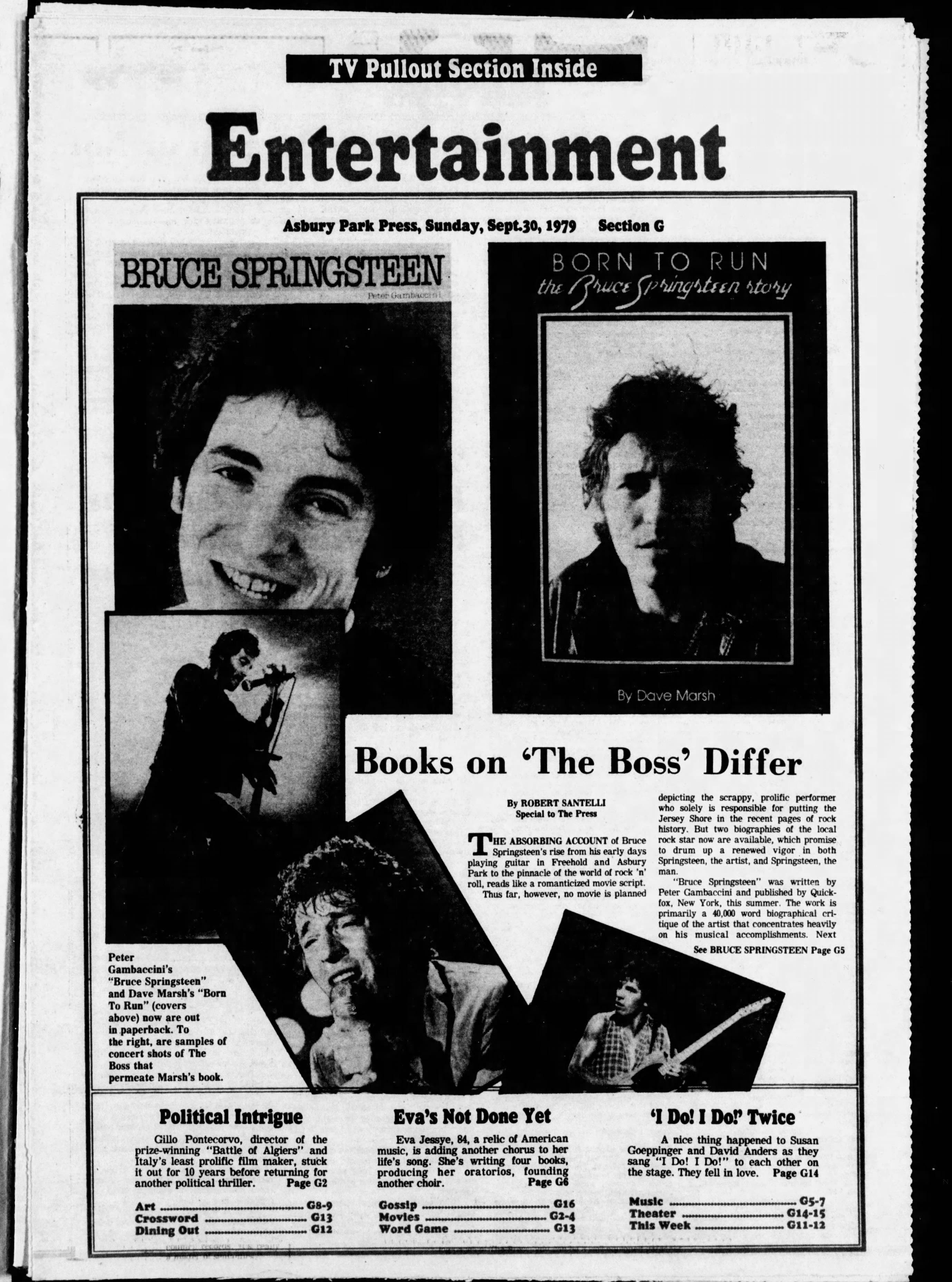 'Bruce Springsteen' vs 'Born to Run': Books on the Boss differ (1979)
