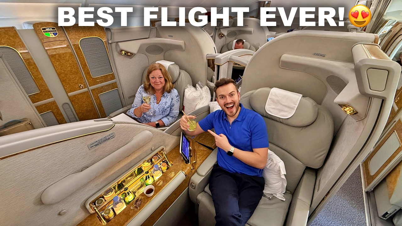 Surprising my mom with Emirates first class (her first time!)