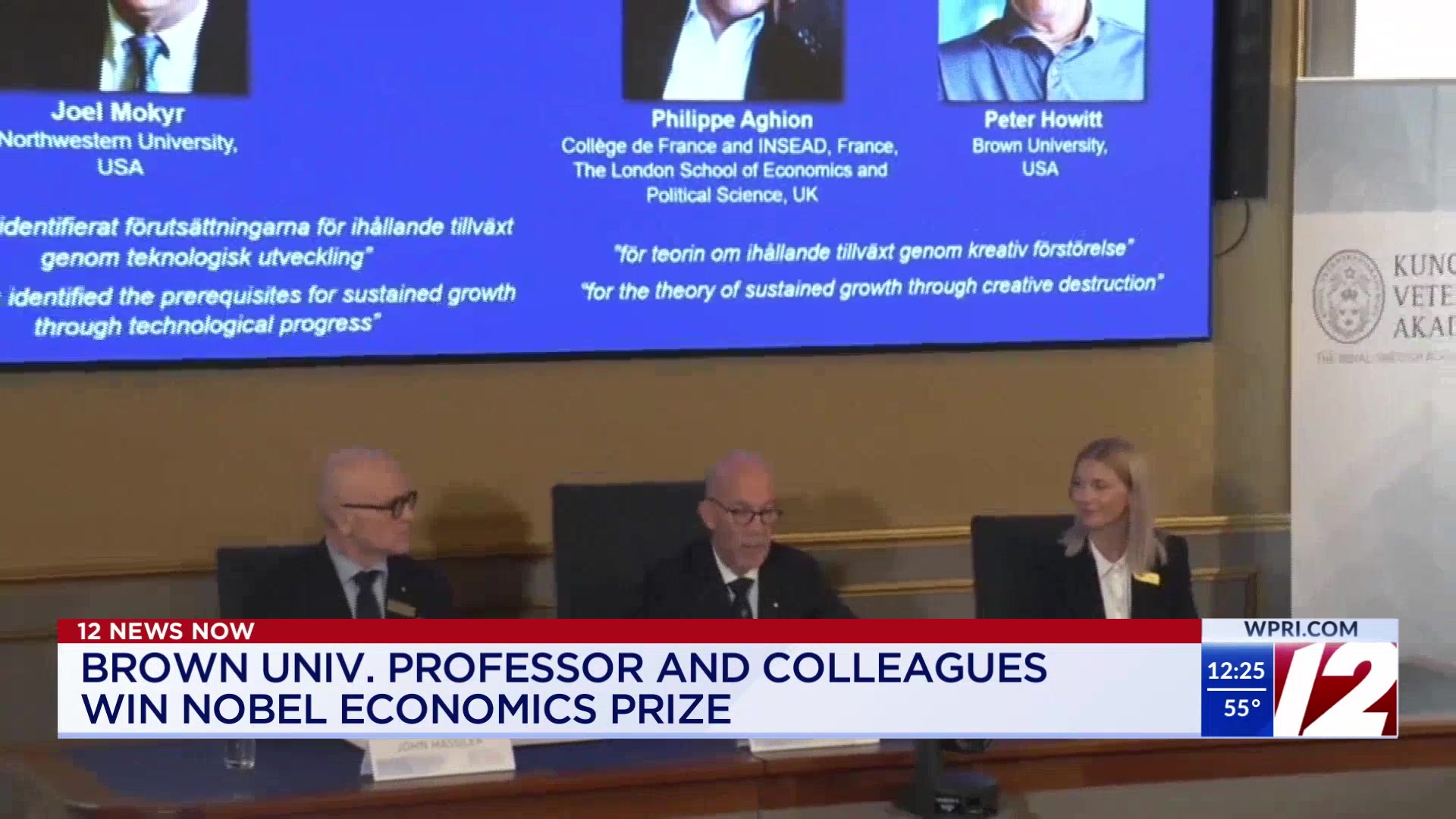 Brown University professor, colleagues win Nobel Economics prize