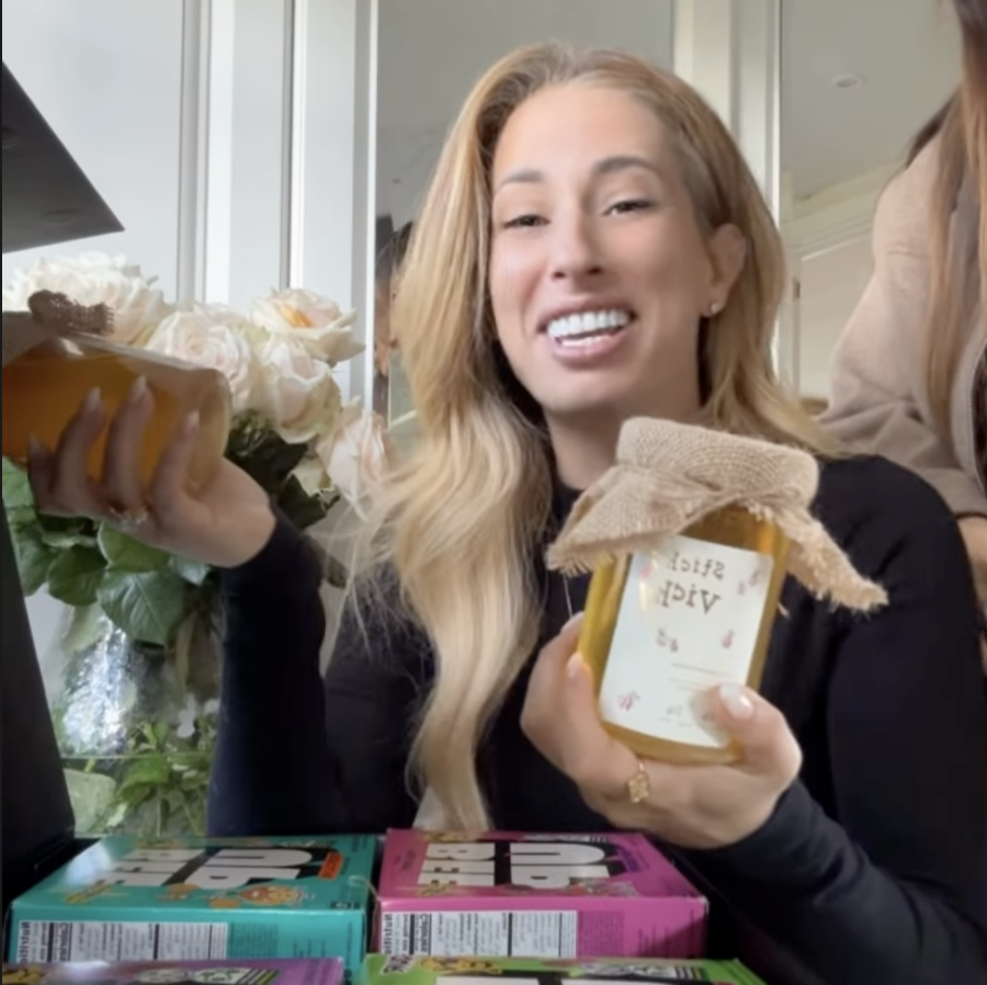 Stacey Solomon gets surprise parcel from David Beckham
