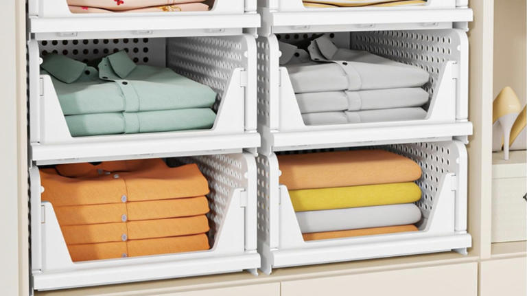 The Best Stackable Storage Bins For Organizing Your Closet's Vertical Space