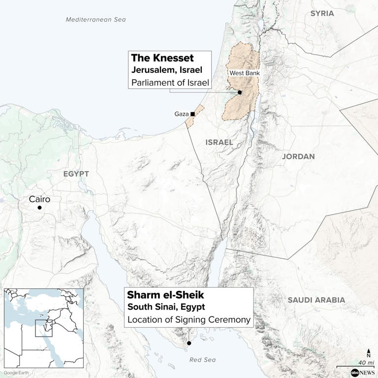 Israel-Gaza live updates: Trump speaks at peace summit, last living ...