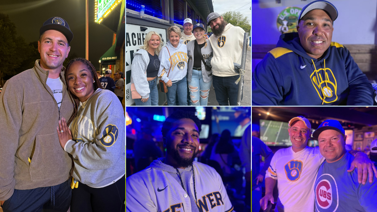 Brewers fans celebrate NLDS win against Cubs