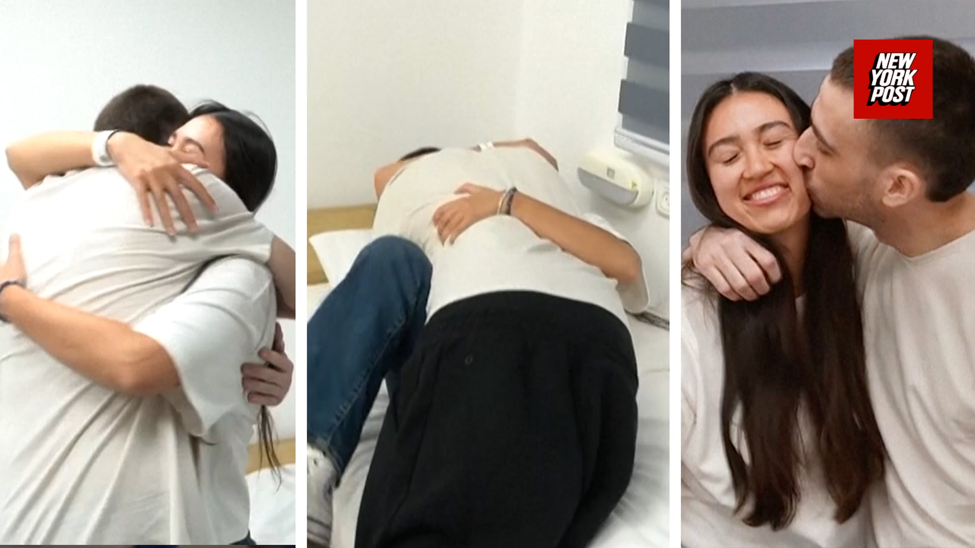 Tearful reunion: Freed hostages Noa Argamani and Boyfriend Avinatan Or ...