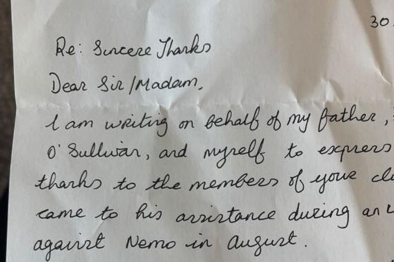 Cork GAA club gets 'lovely' handwritten thank-you letter after good deed