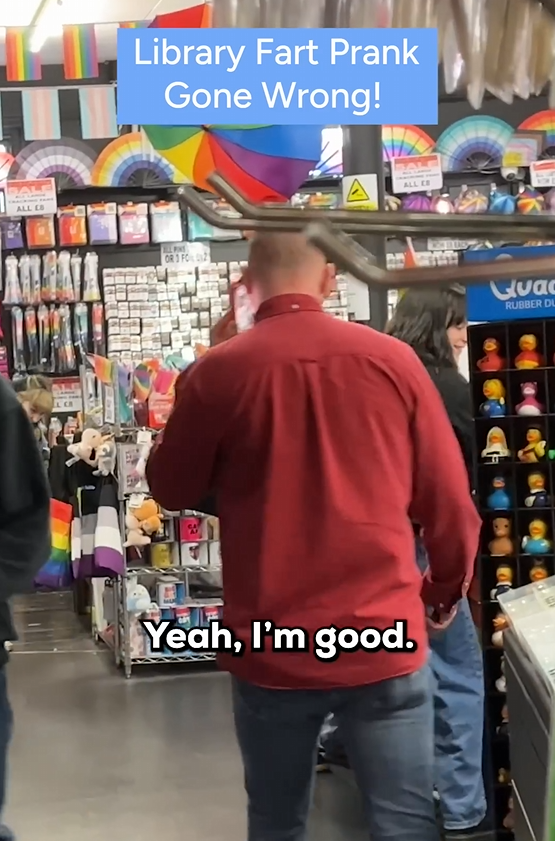 Fart Sound Prank in the Library – It Got Awkward