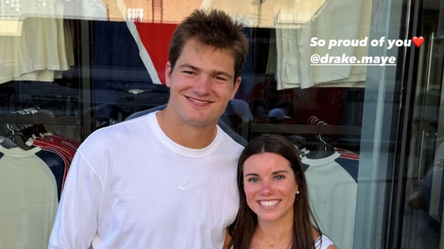 Drake Maye’s wife Ann flexes custom Patriots fit in ‘proud’ moment with ...