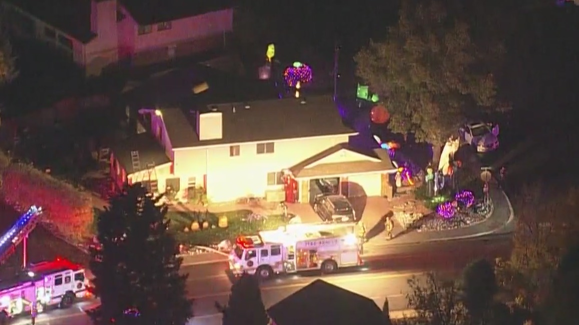 Firefighters rush to fire burning outside home in Westminster