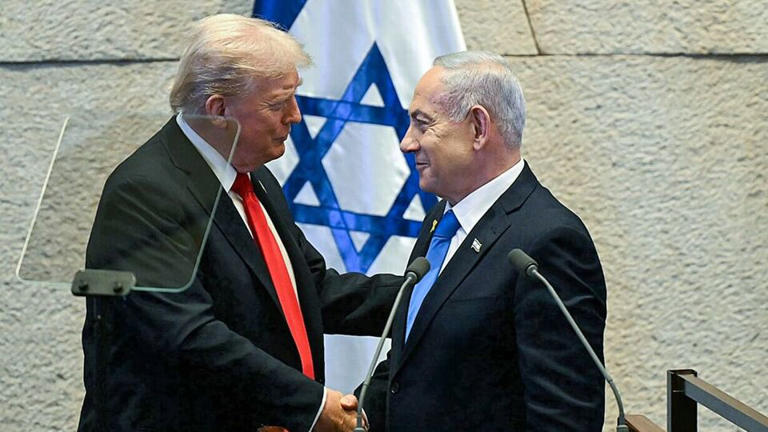 Israeli lawmakers wear ‘Trump: The Peace President’ hats as Trump ...