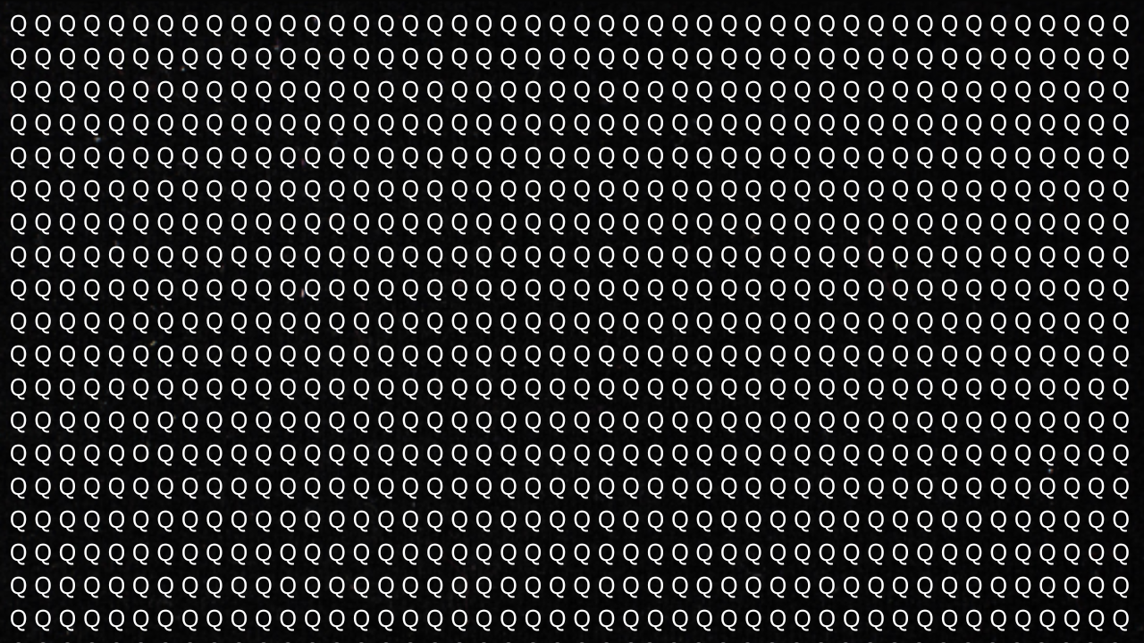 Optical Illusion: Among All The Qs, Spot The O! You Have 10 Seconds