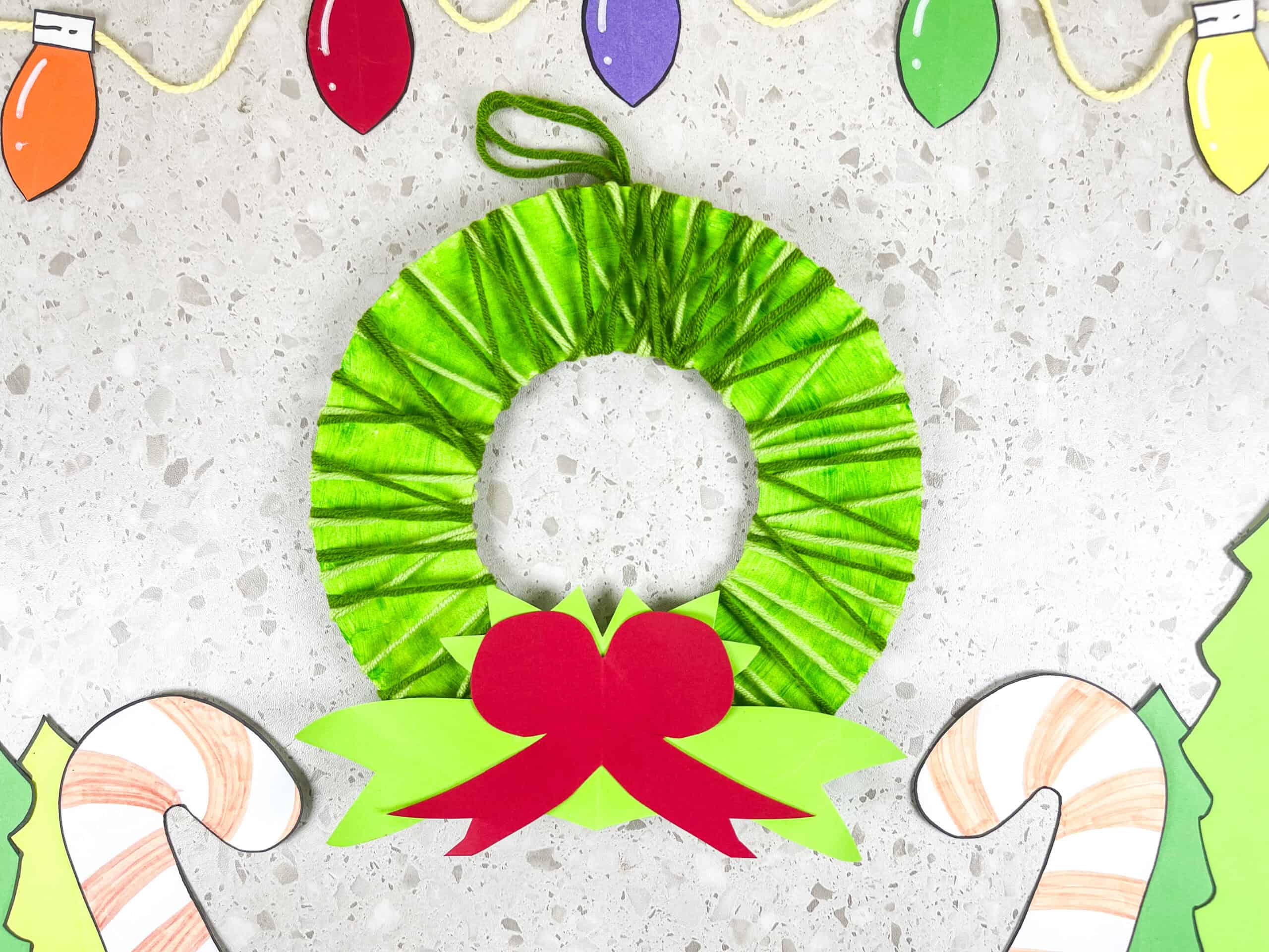 How to Make a Paper Plate Christmas Wreath | 6 Simple Steps for Kids