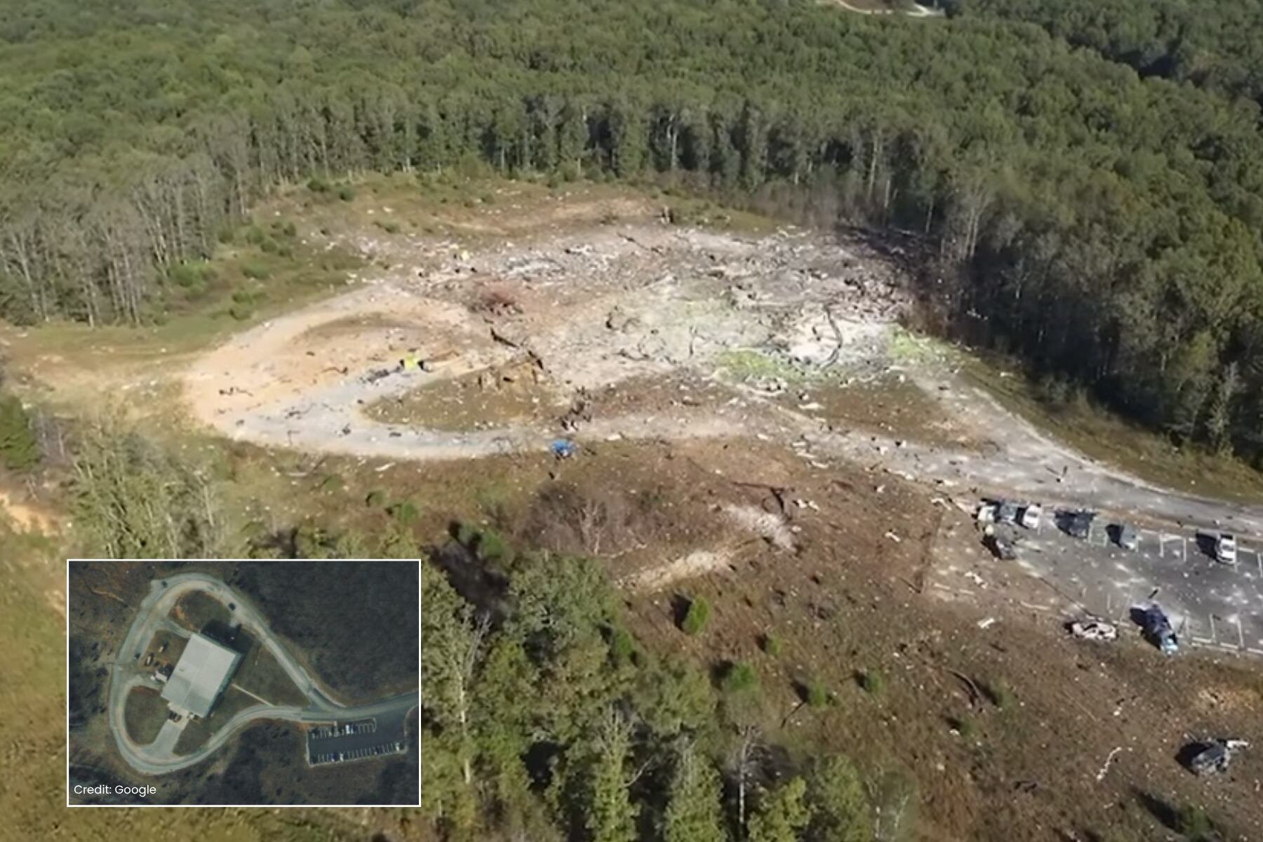‘It’s gone’: Drone footage shows catastrophic blast site after fatal TN ...