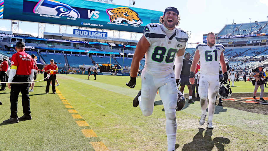 What AJ Barner said about his game-clinching catch for the Seattle Seahawks
