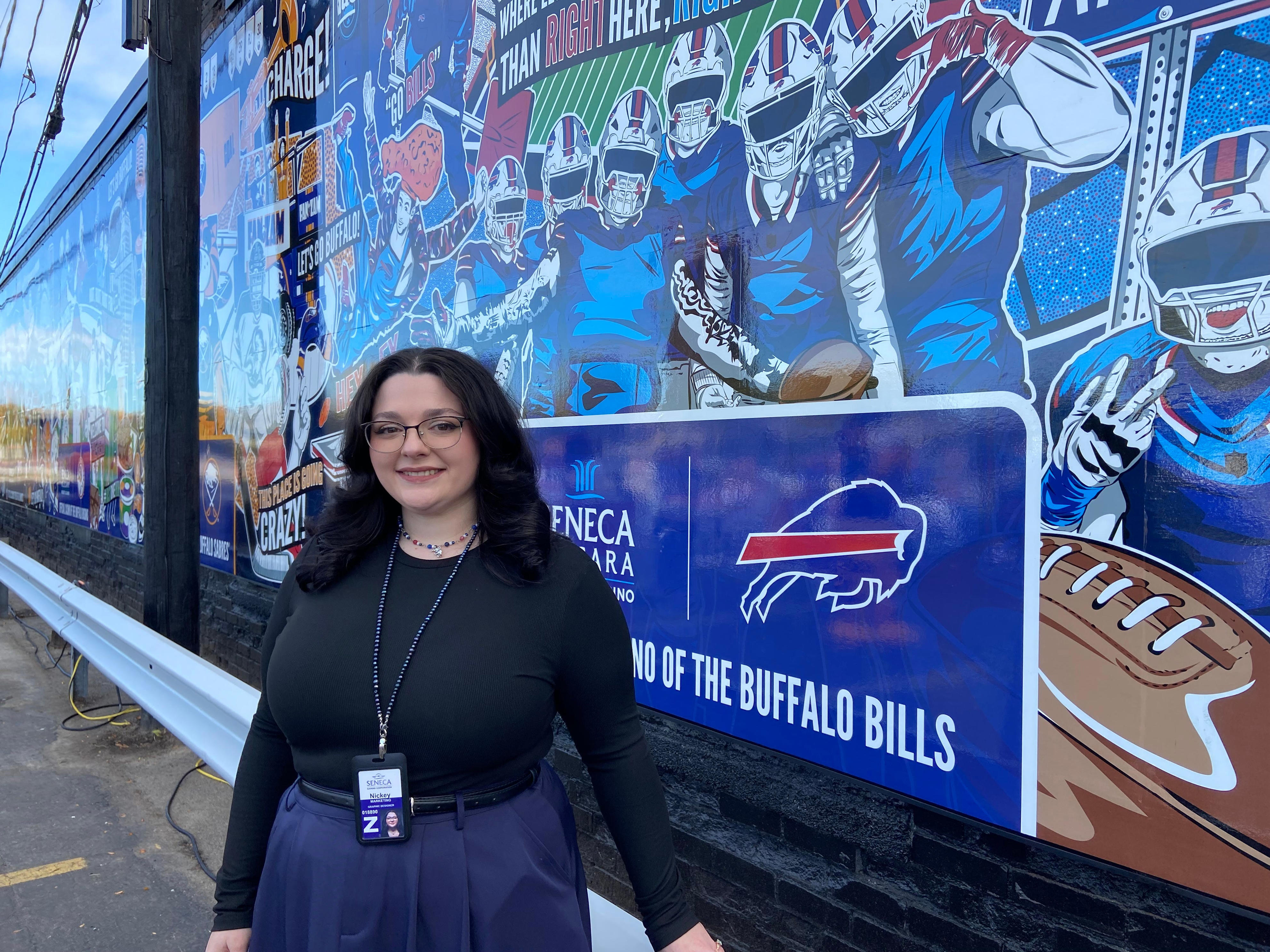 Buffalo sports mural unveiled a Seneca gateway