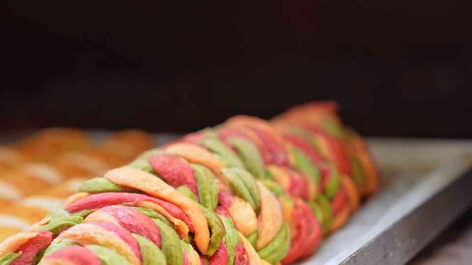 Rainbow Bread Baking In The Country Side