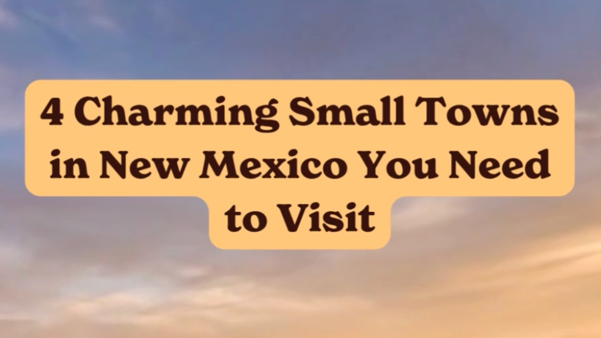 4 Charming Small Towns in New Mexico You Need to Visit | @onlyinyourstate