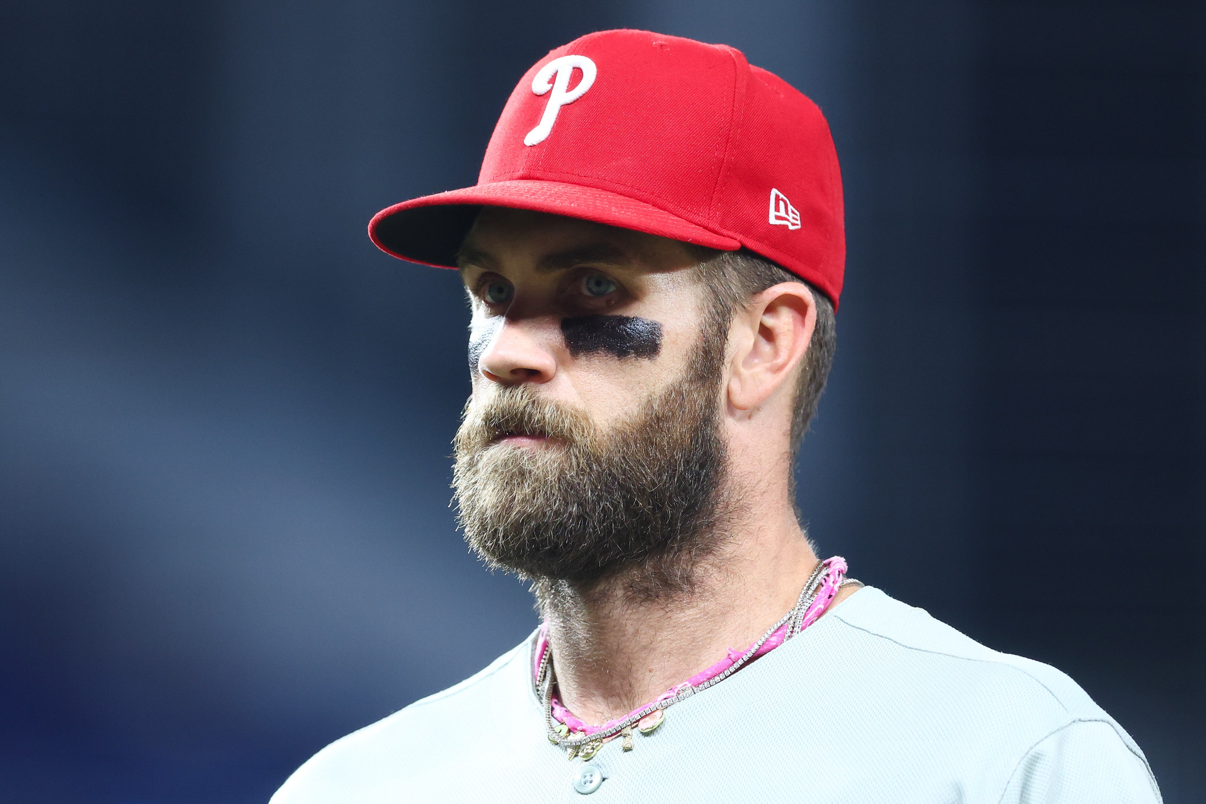 Phillies’ Bryce Harper offers 4-word response on Rob Thomson job status