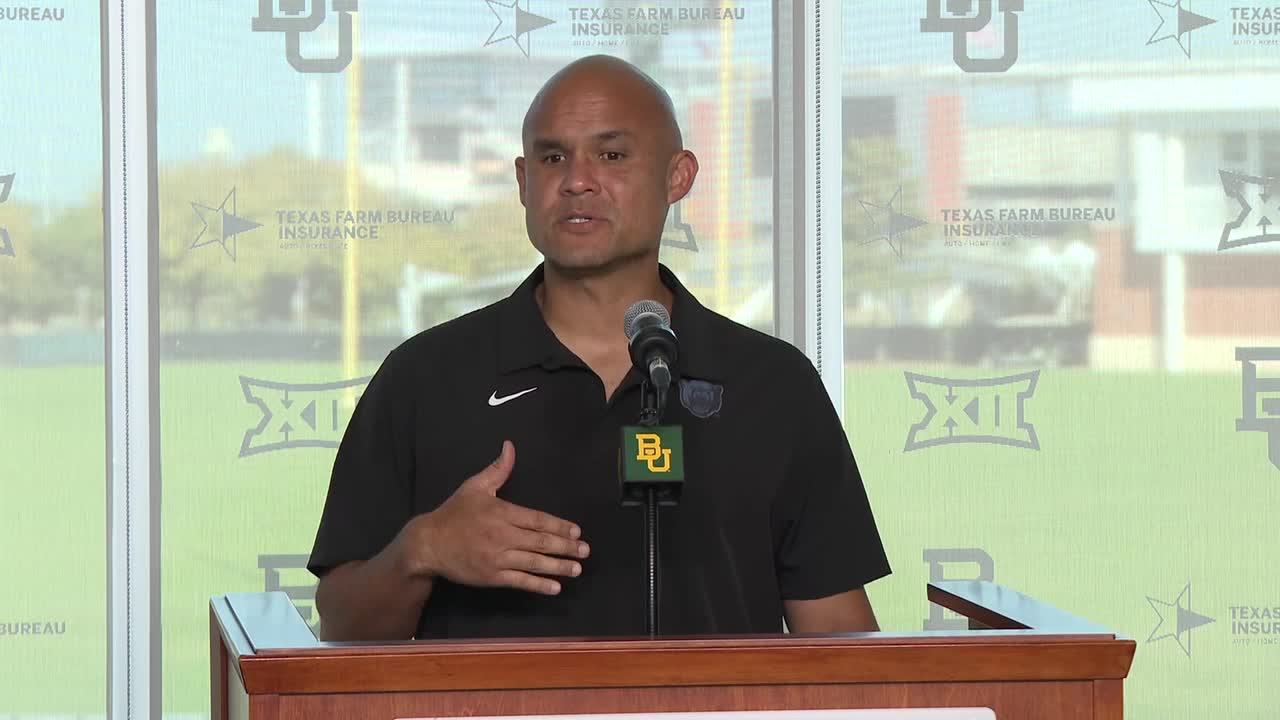 Coach Aranda speaks to the media ahead of TCU game