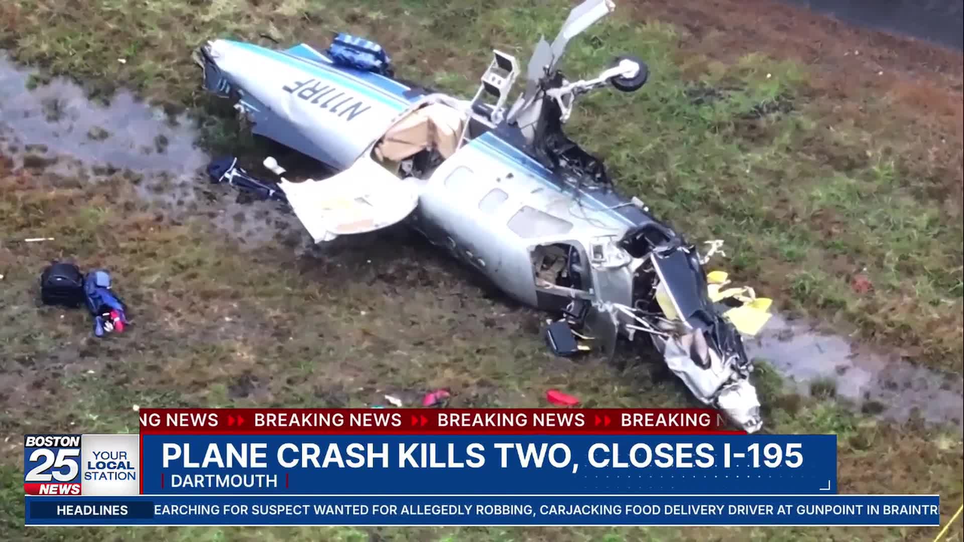 Husband, wife killed when plane crashes onto major Mass. highway during ...