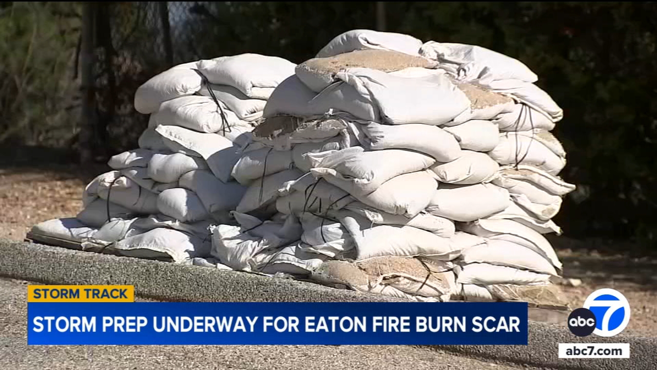 Storm preparations underway for areas around Eaton burn scar with ...