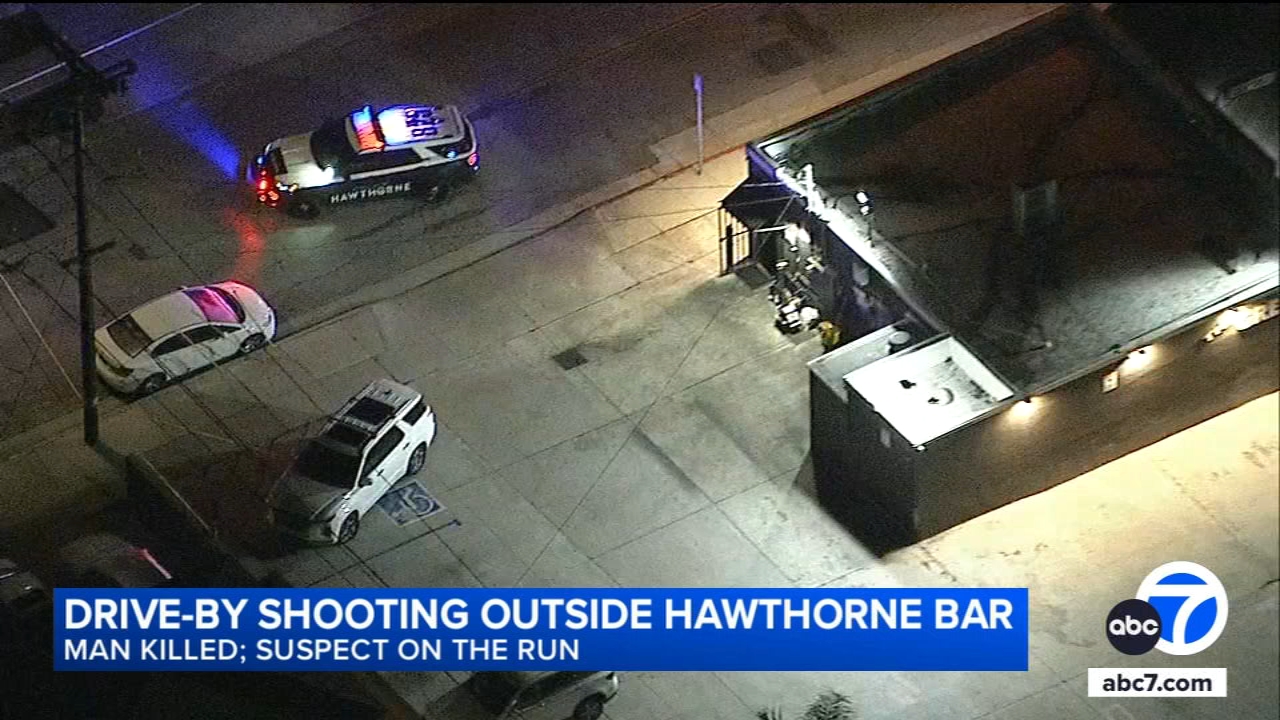 Man killed in drive-by shooting outside bar in Hawthorne, police say