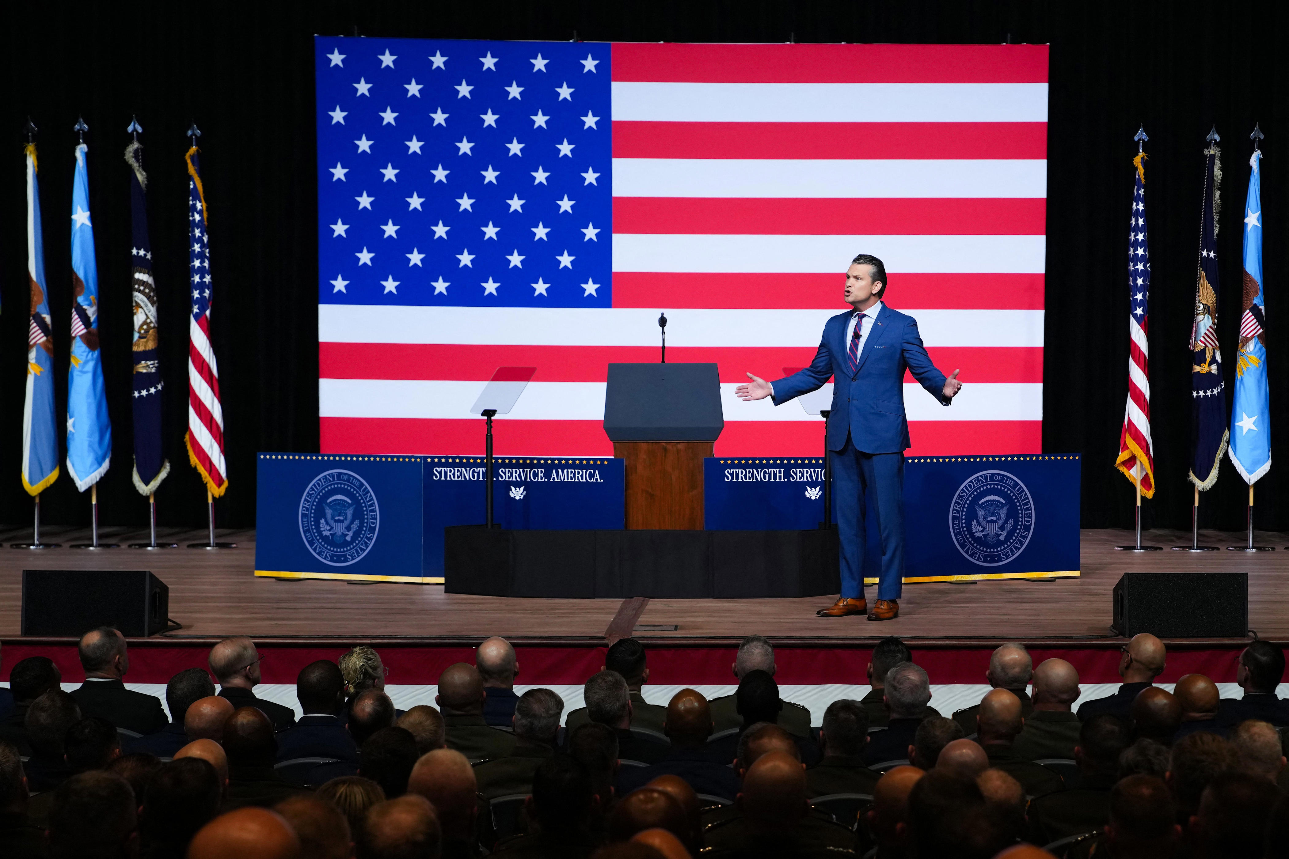 Hundreds of military leaders went to Quantico for Trump, Hegseth. See ...