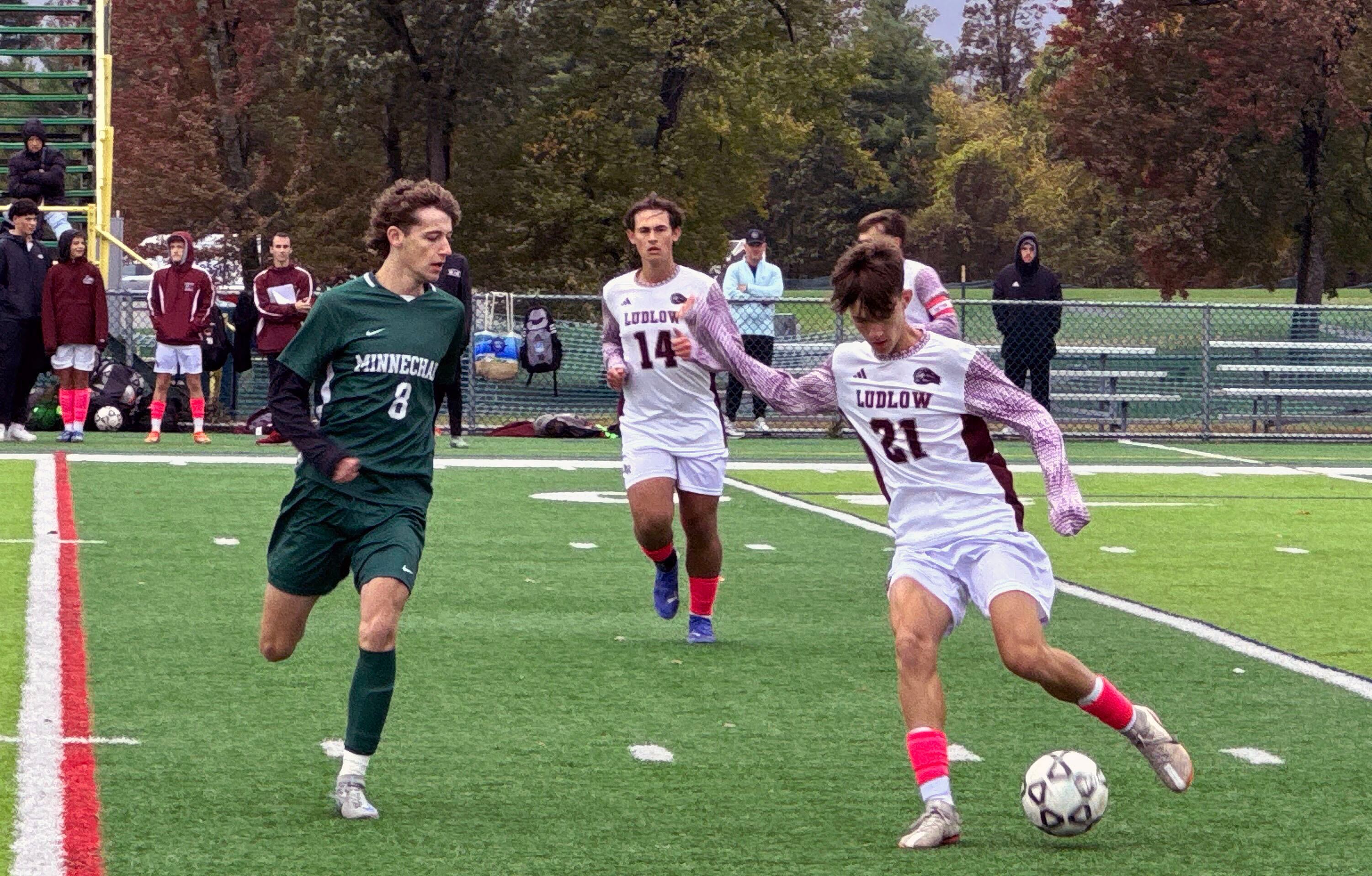 Minnechaug boys soccer salvages a draw with Ludlow (video)
