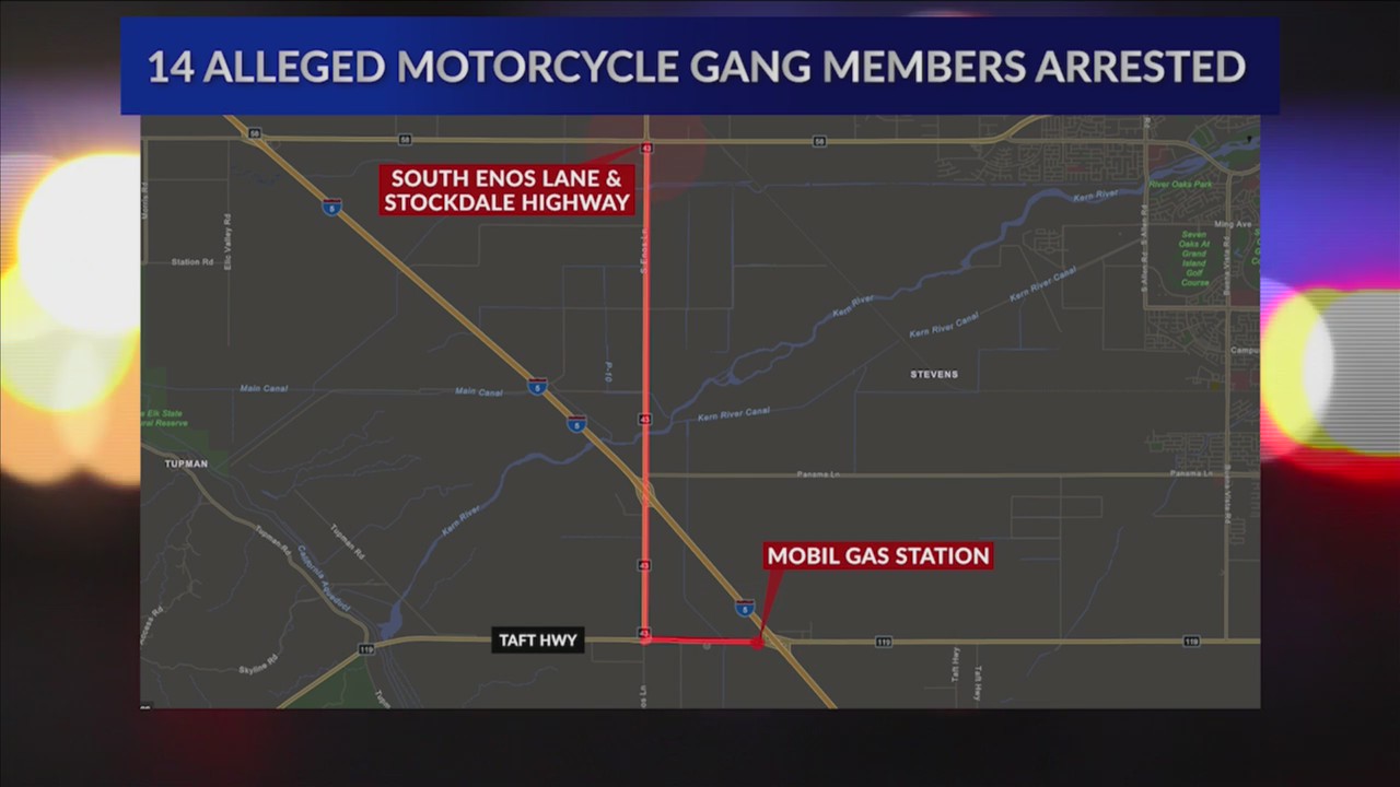14 members of Hells Angels, Hermanos Unidos arrested after pursuit