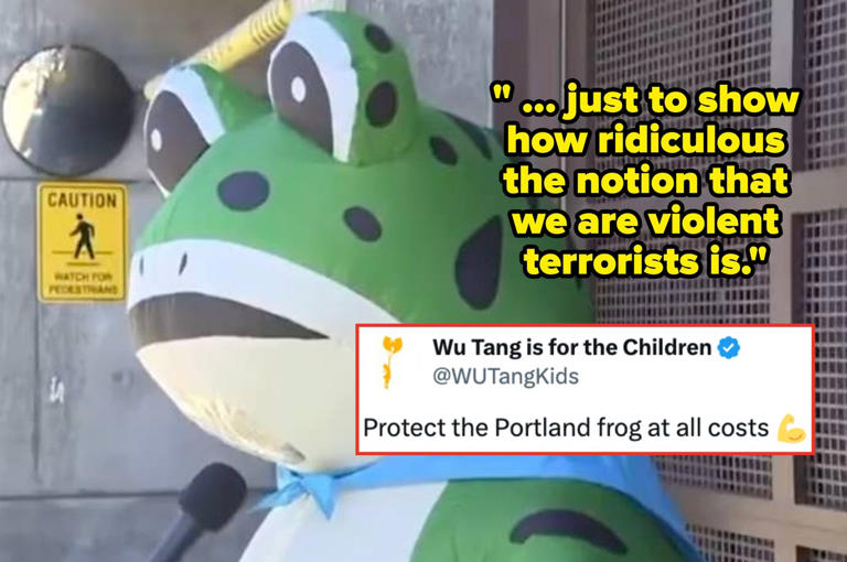 Here's Why ICE Protests Are Suddenly Full Of Inflatable Frogs (And What ...