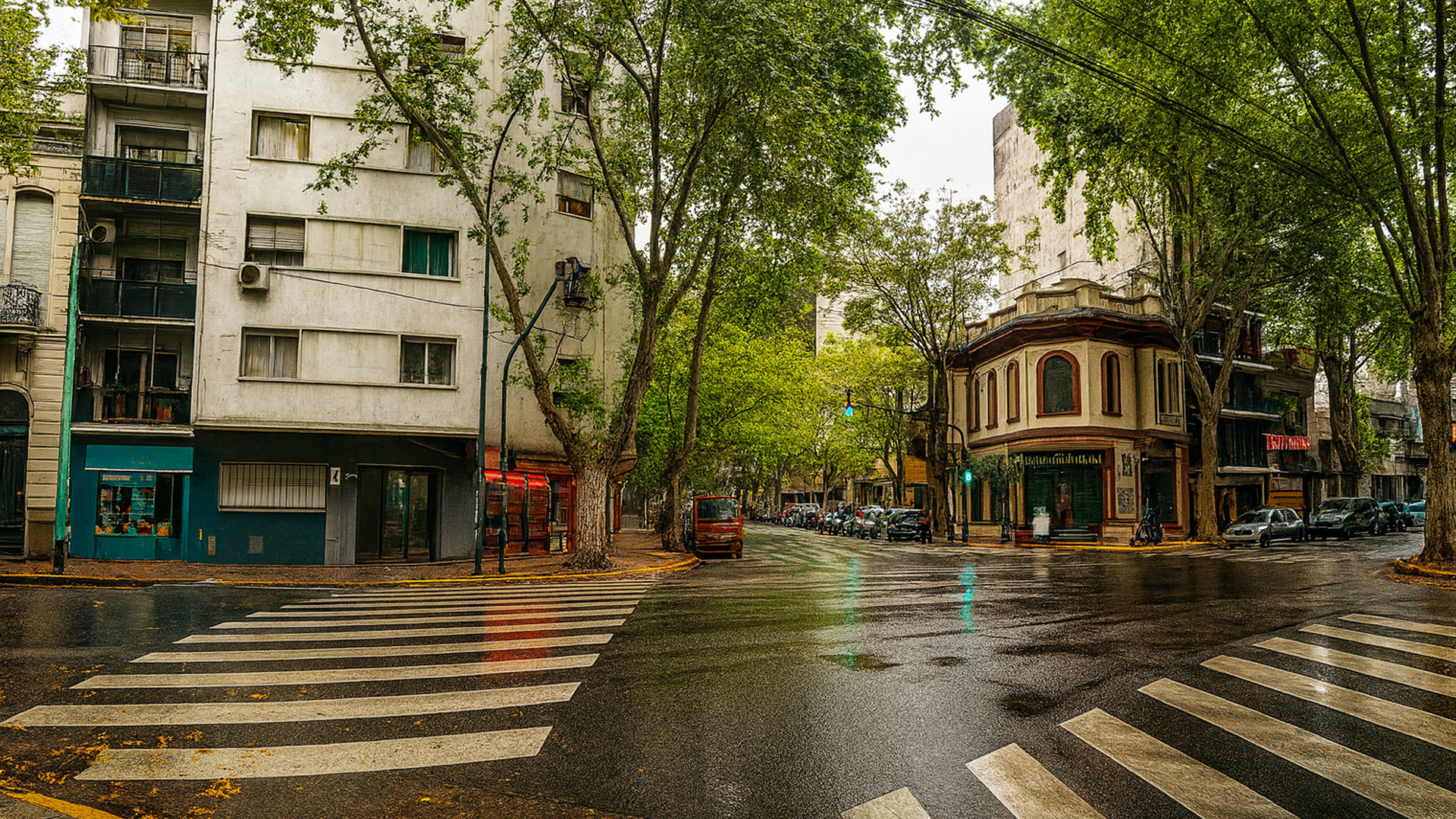 ASMR Rain Walk – Walking Through Barrio Abasto, Buenos Aires (4K)