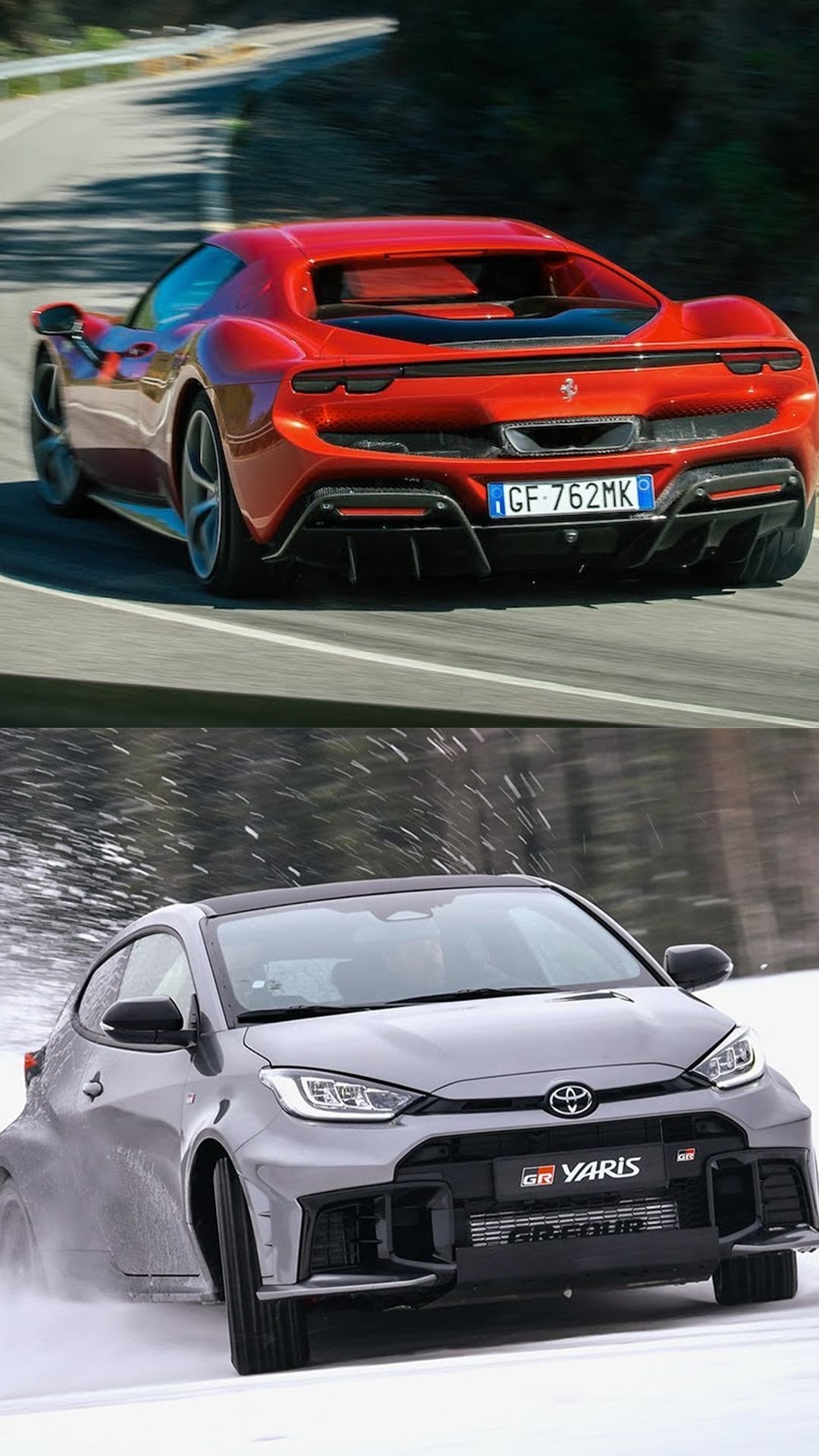 Ferrari 296 GTB vs Toyota GR Yaris Gen 2
