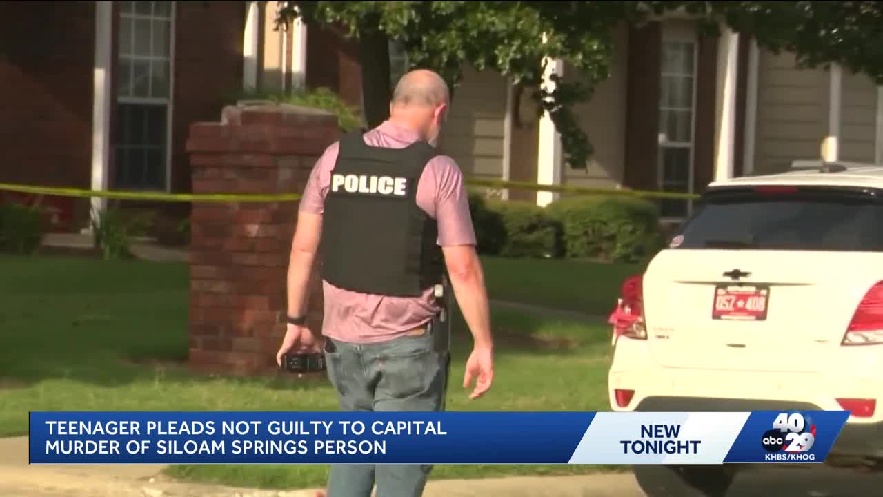 Teenager pleads not guilty to capital murder of Siloam Springs person