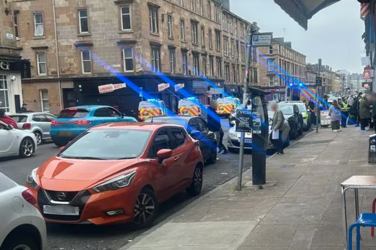Person rushed to hospital and Glasgow street locked down after ...