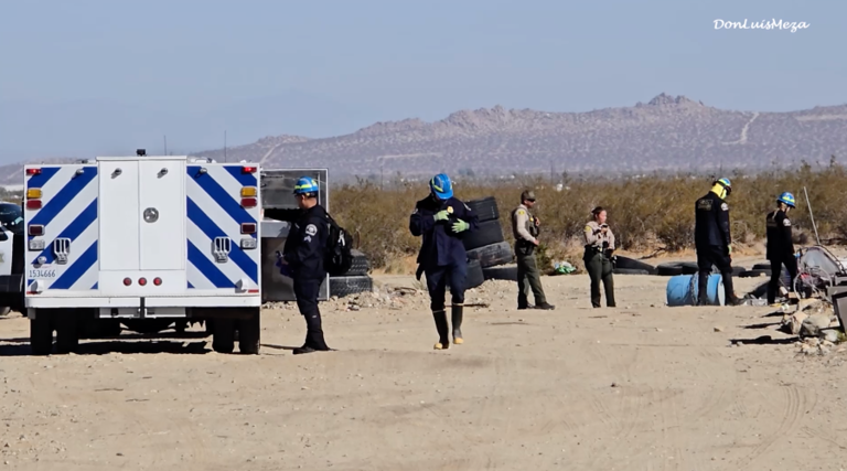 Unknown number of human remains found in desert junkyard in L.A. County