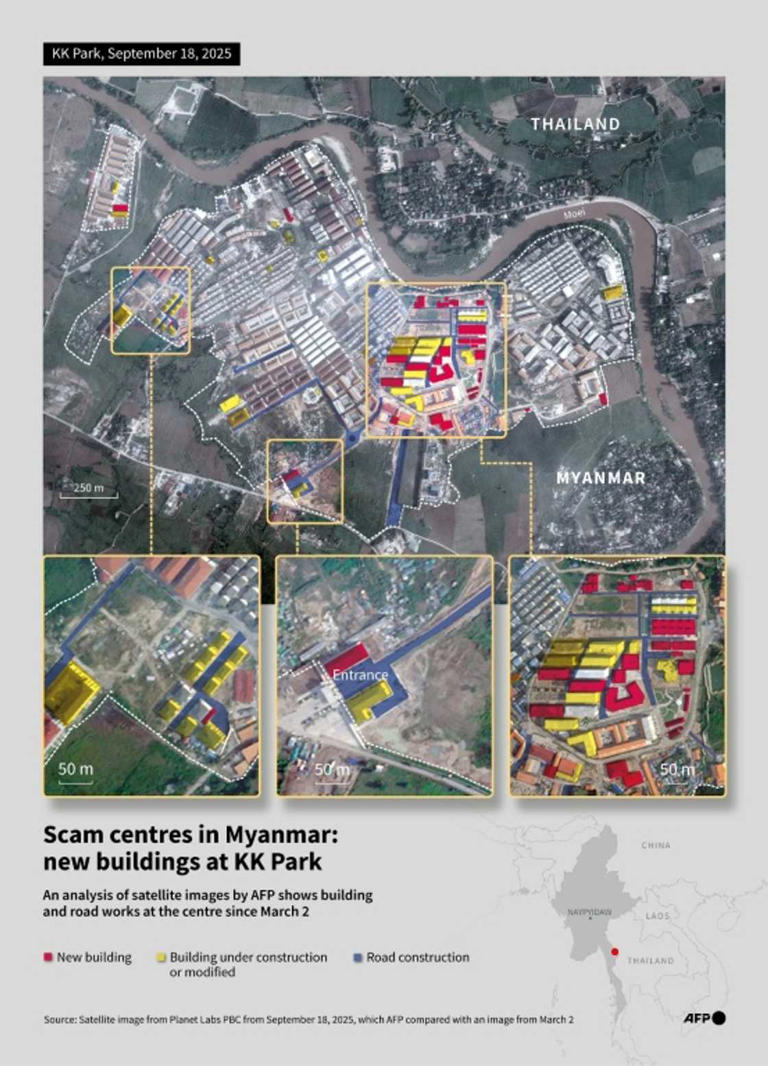 Myanmar scam cities booming despite crackdown -- using Musk's Starlink