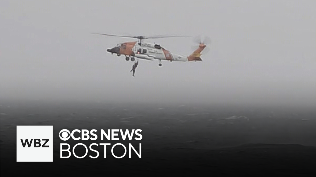 Coast Guard helicopter crew rescues man from water off Cape Cod