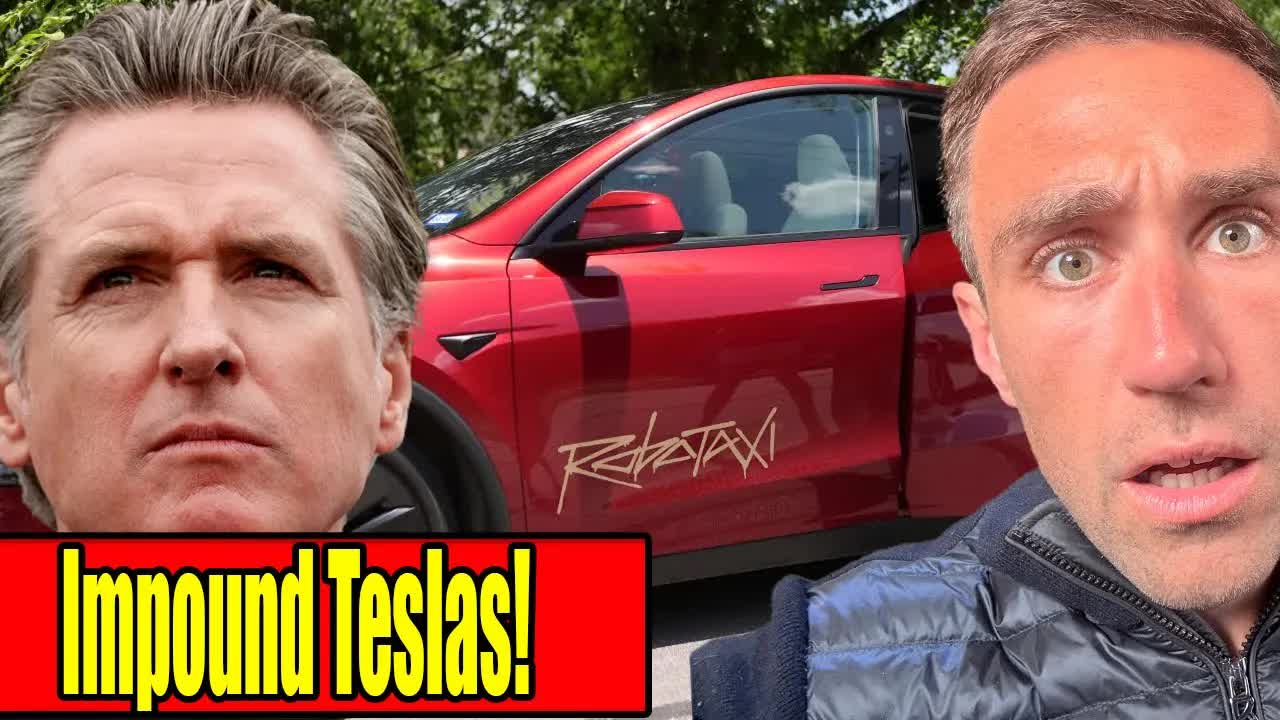 California impounding Tesla Robotaxi's!