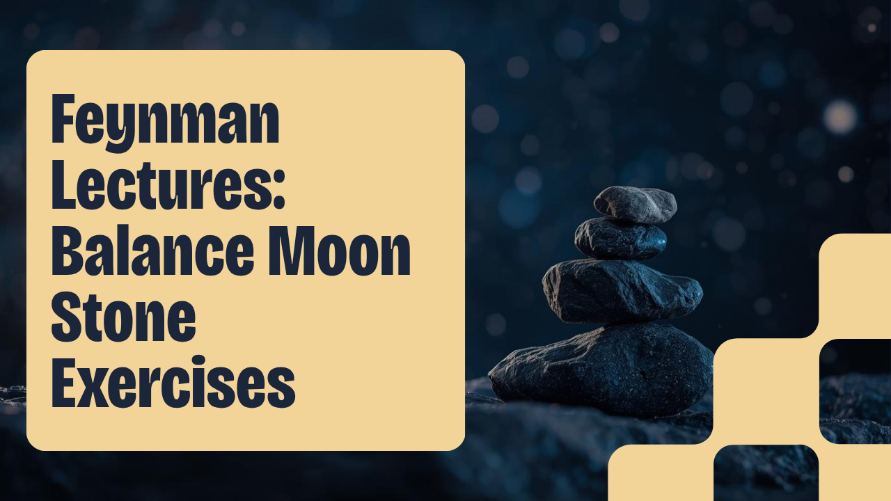 Feynman Exercises: The Balance Moon Stone Problem