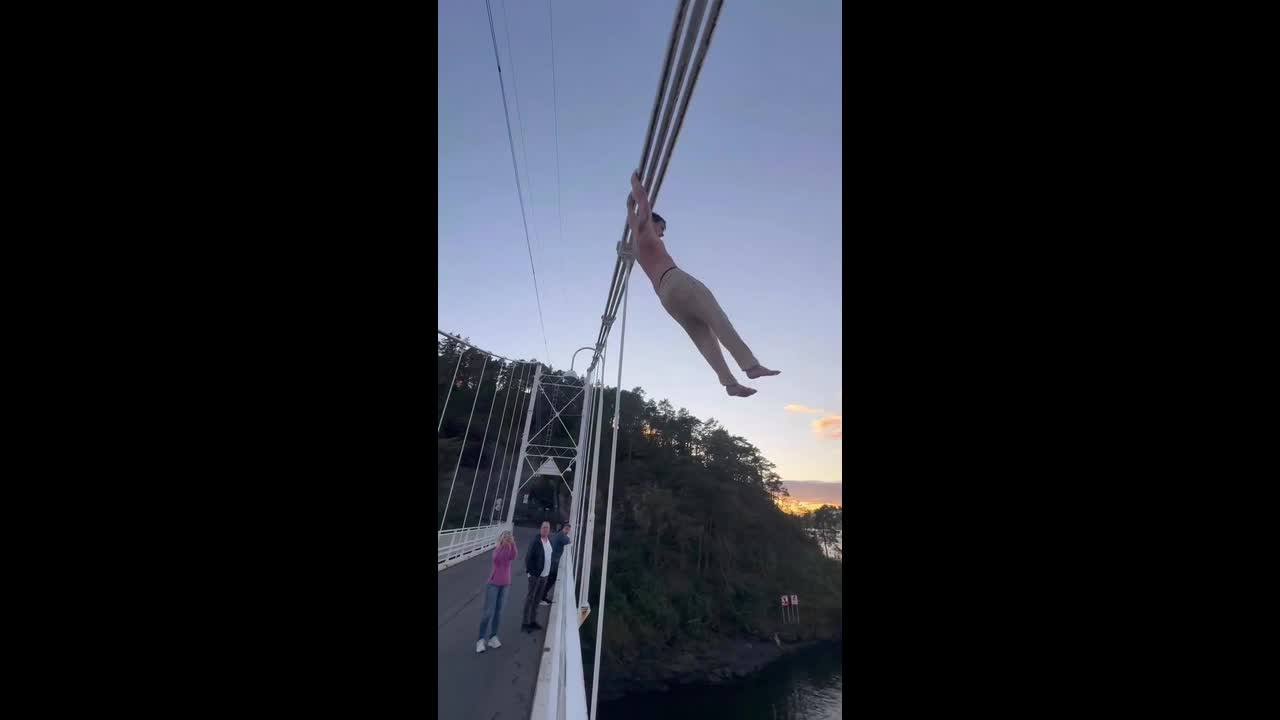 Bridge swing dive ends in railing crash—Instagram fail racks up 35 ...