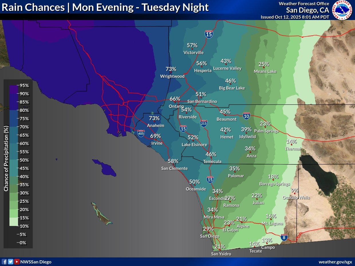 Cold weather, rain possible in the High Desert, snow in the mountains ...