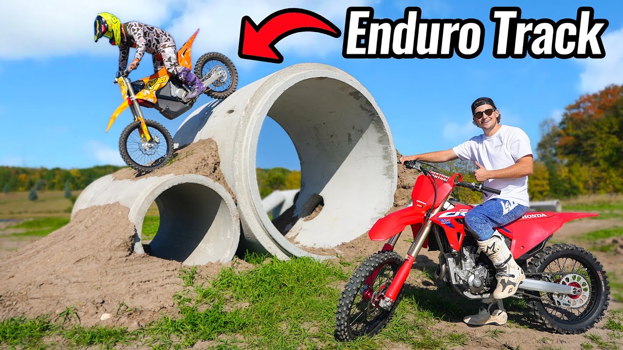 New backyard enduro dirt bike track!💥