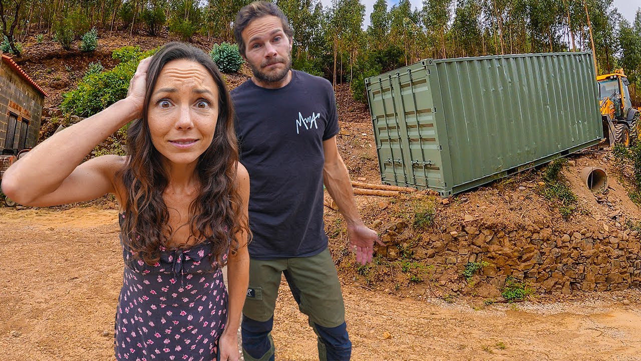 How we got a 20-ft container to our homestead