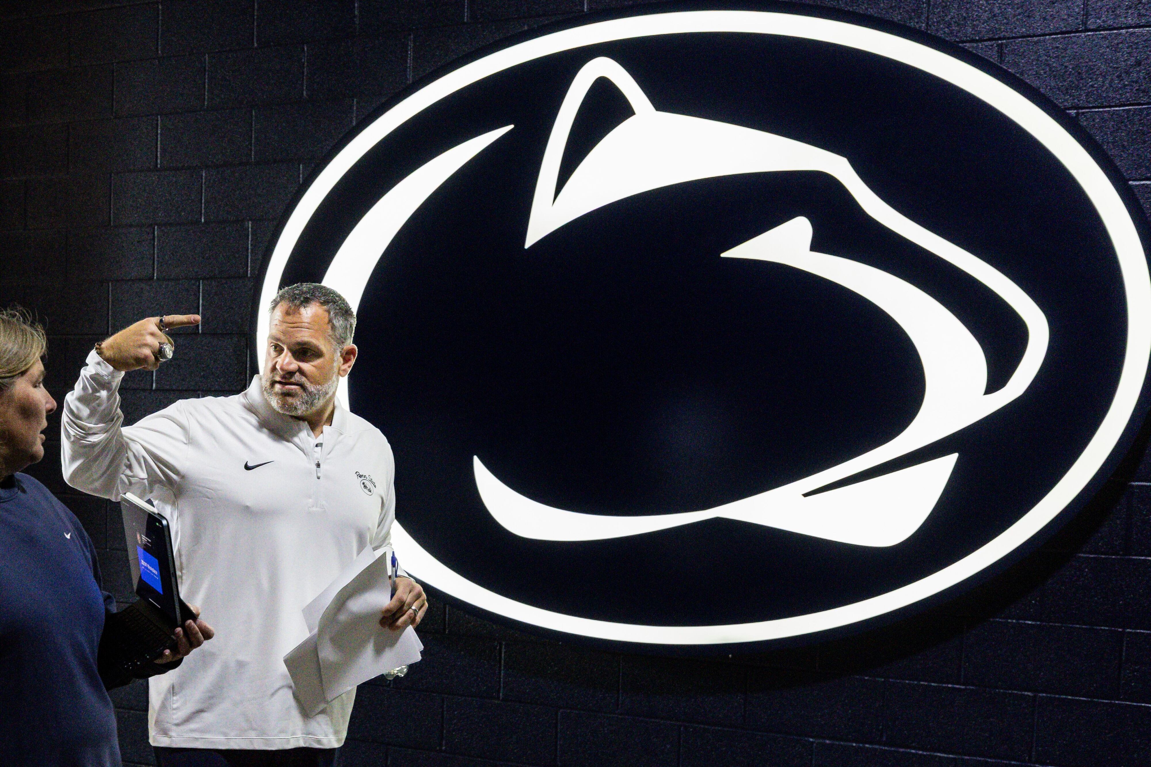 A choked-up Pat Kraft on Penn State QB Drew Allar’s injury: ‘I can’t ...