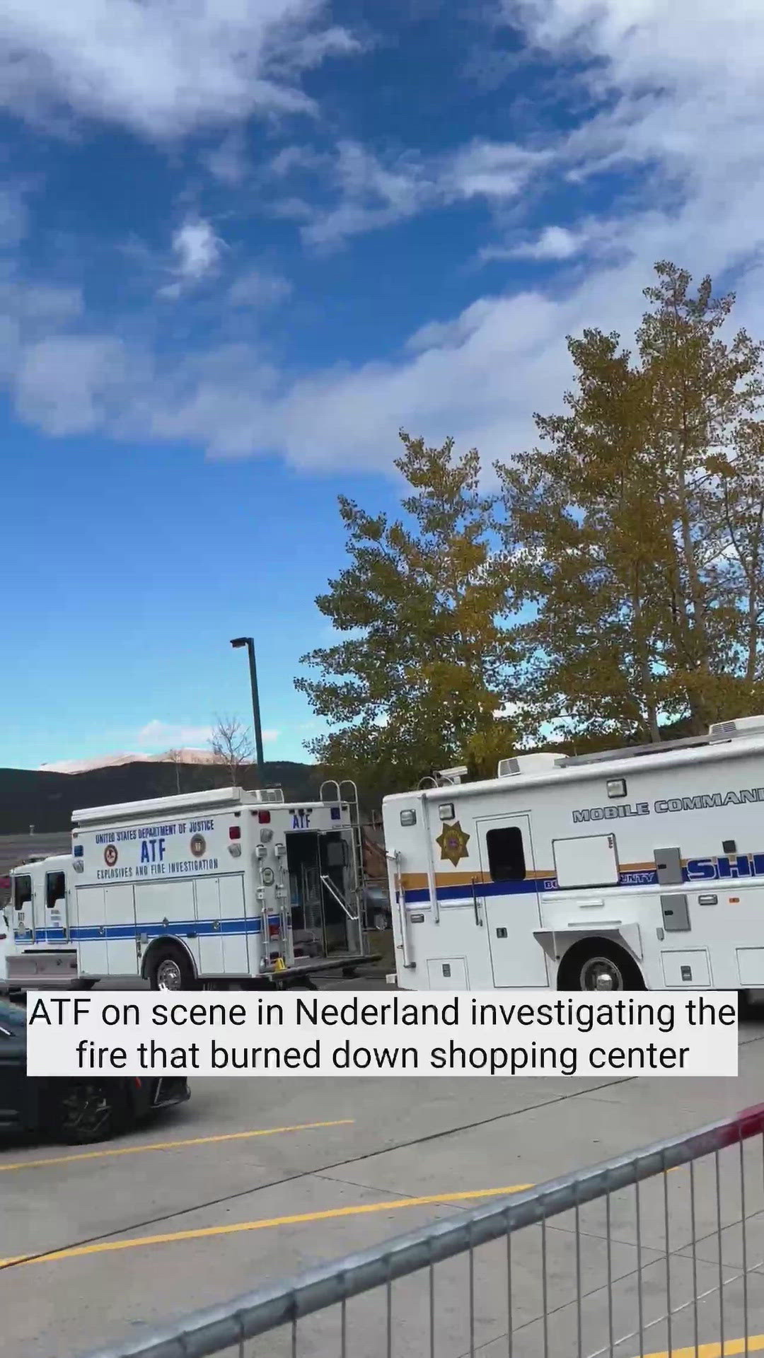 ATF on scene of burned down Nederland shopping center