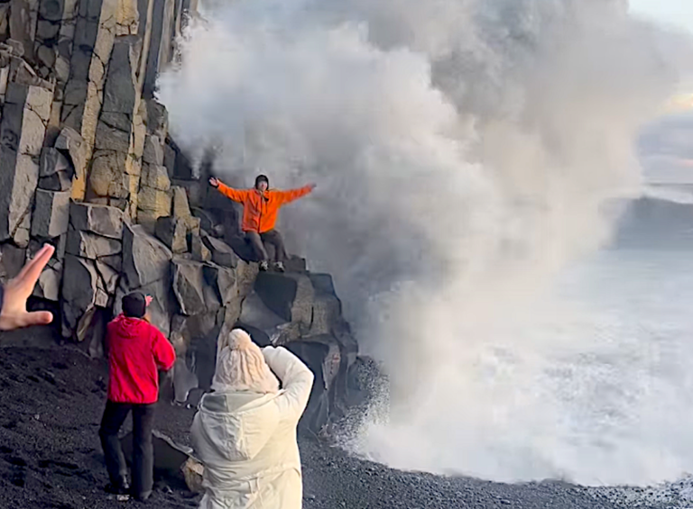 Man Obliterated by Wave at Iceland’s Deadliest Beach (Video)